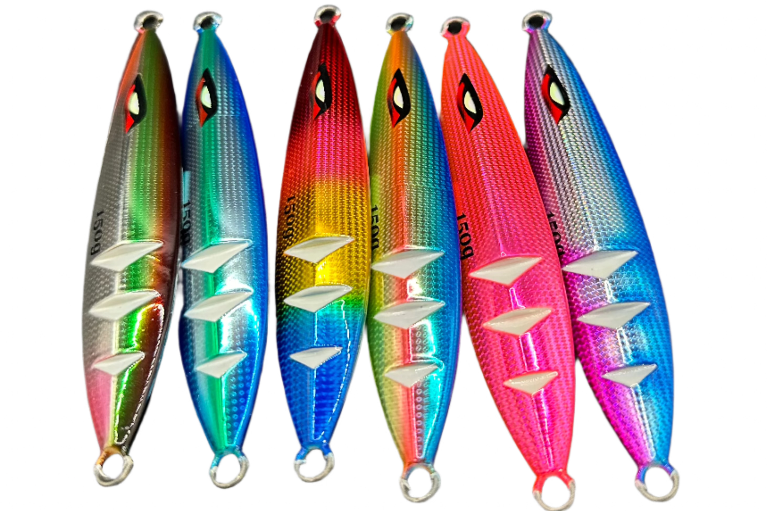 UV RAZOR EDGE JIGS (W GLOW) – SALTYS JIGS